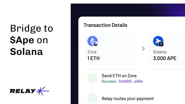 How to Bridge to Ape on Solana: 1-5 Second Transfers
